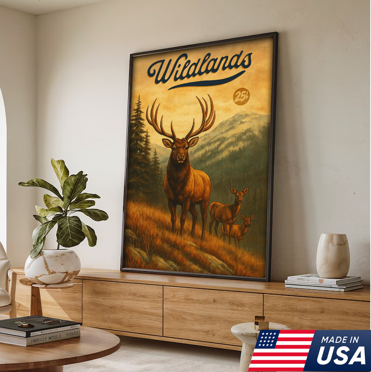 Set Of 3 Vintage Hunting Canvas Wall Art – Deer, Duck & Turkey Prints ...