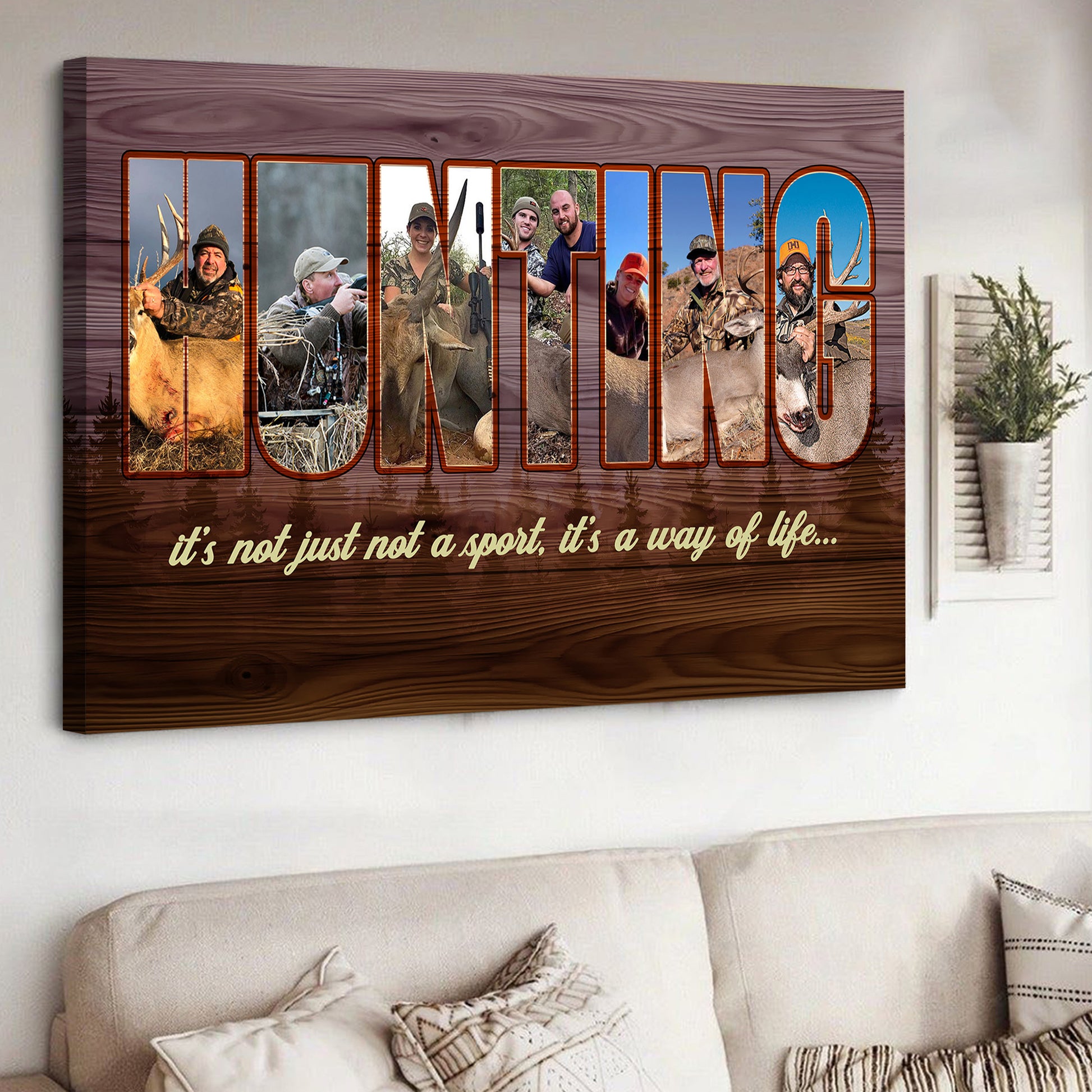 Personalized Hunting Canvas – Custom Photo Collage for Hunters, Huntin ...
