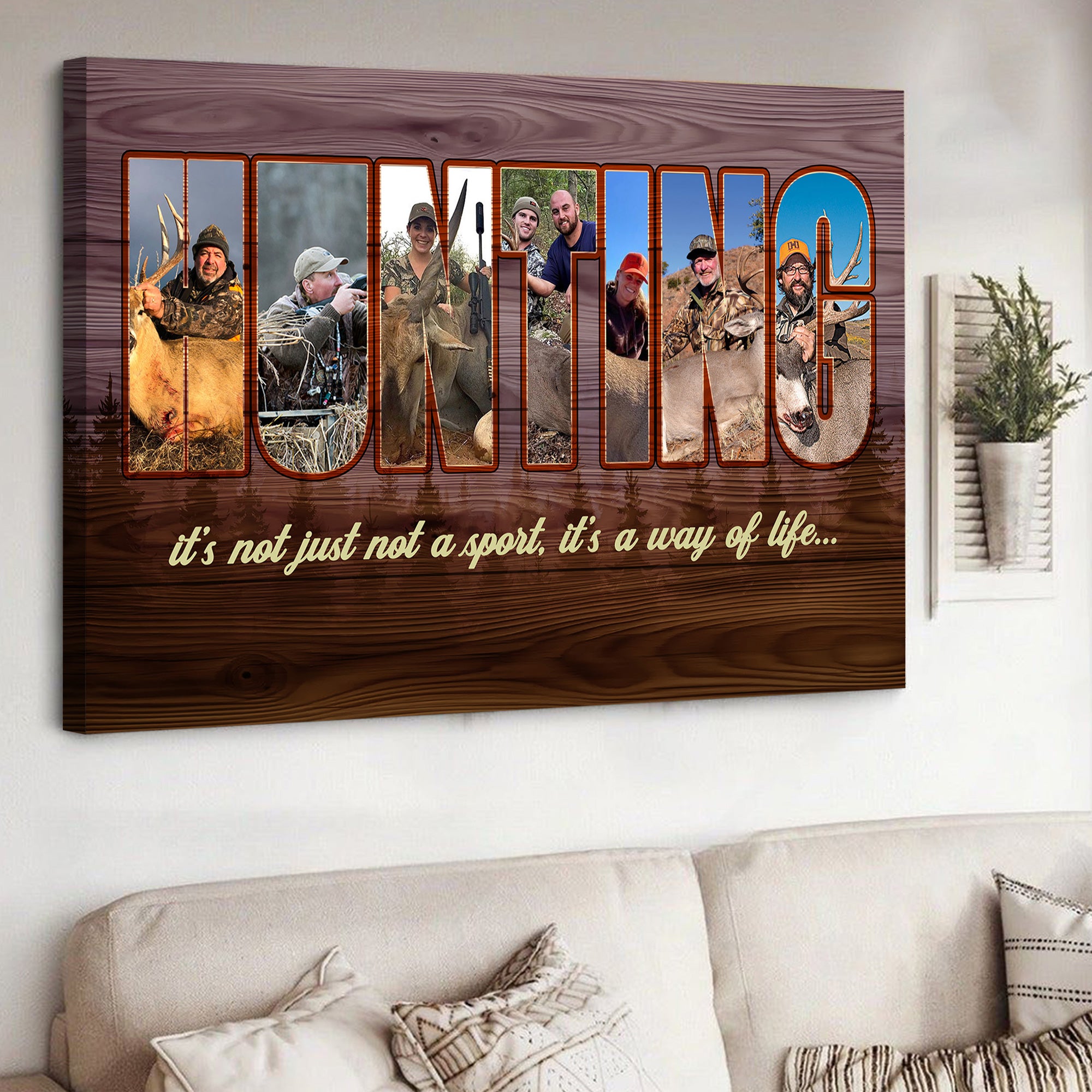 Personalized Hunting Canvas – Custom Photo Collage for Hunters, Huntin ...