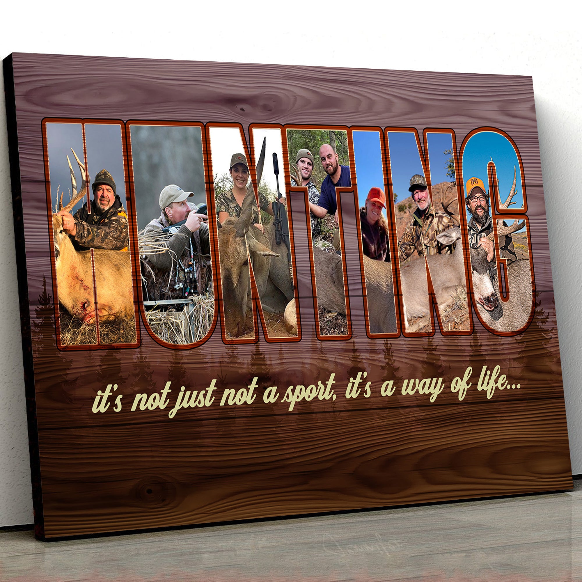 Personalized Hunting Canvas – Custom Photo Collage for Hunters, Huntin ...