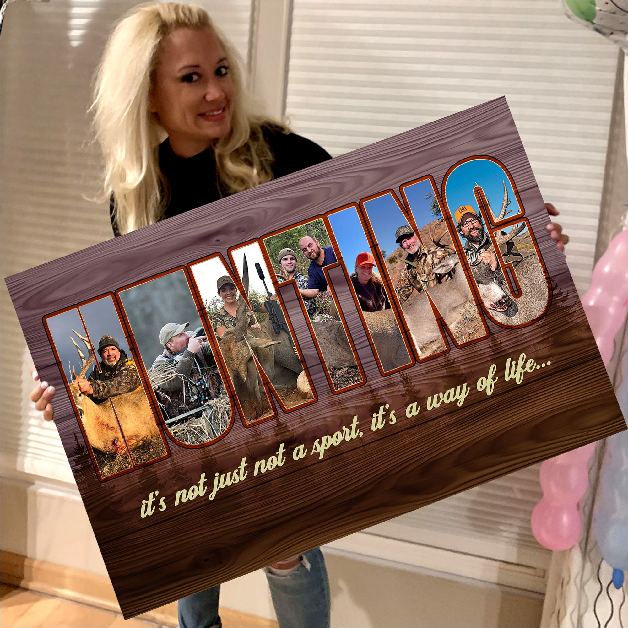Personalized Hunting Canvas – Custom Photo Collage for Hunters, Huntin ...