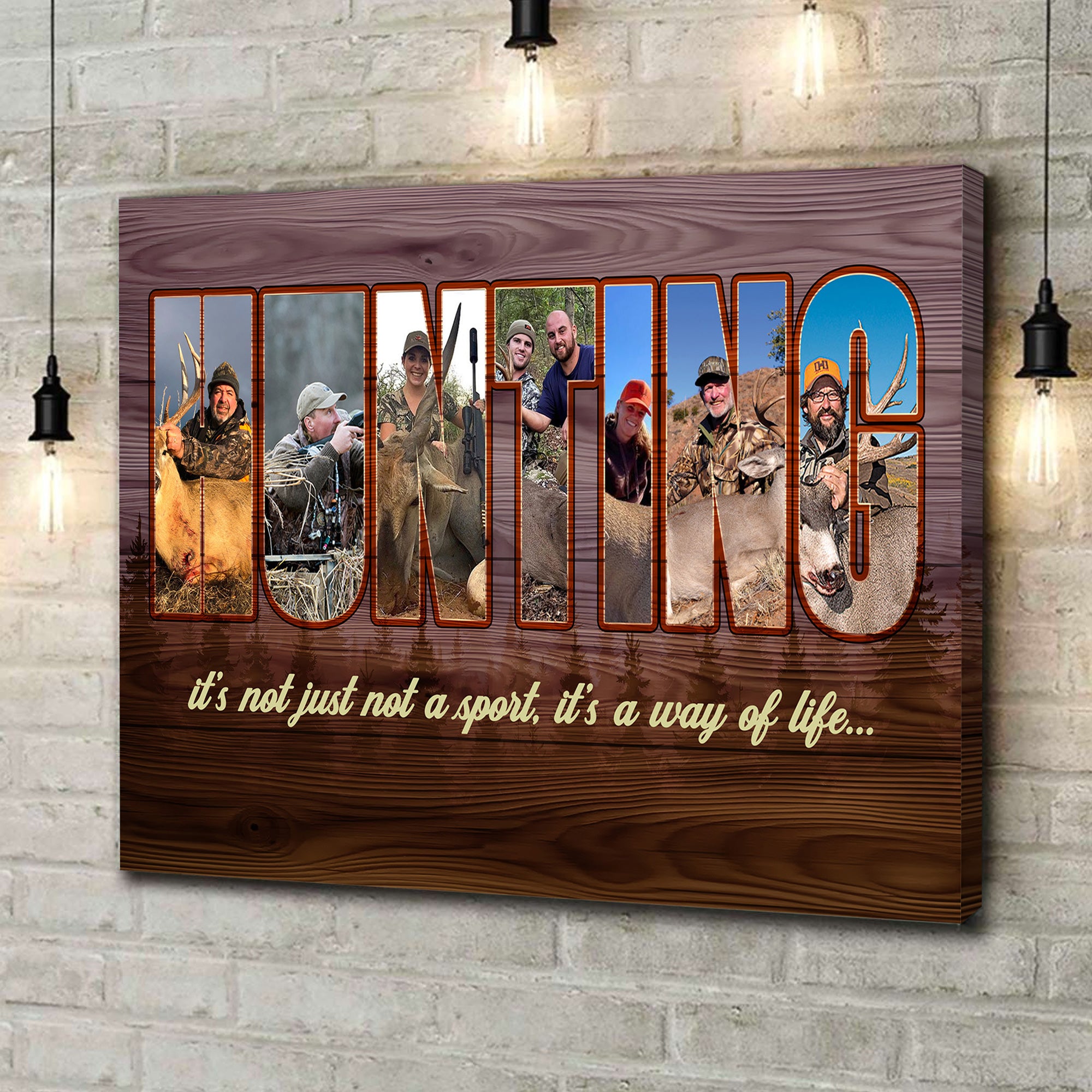 Personalized Hunting Canvas – Custom Photo Collage for Hunters, Huntin ...